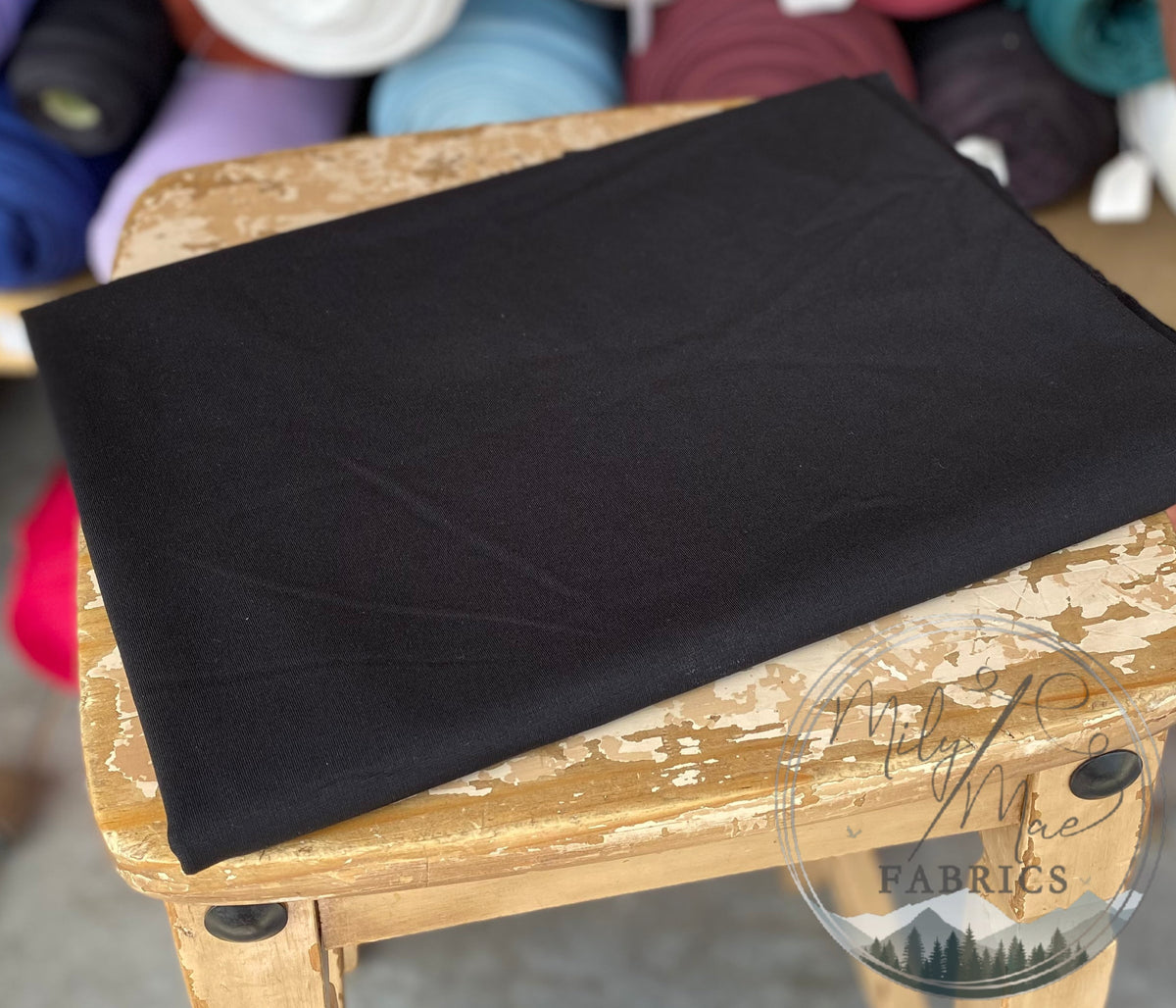 Black Ponte – Mily Mae Fabrics